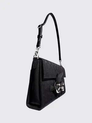 Gucci Horsebit Ristretto Shoulder Bag In Gg Monogram Jacquard