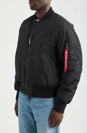 Alpha Industries Ma-1 Relaxed Bomber Jacket - Black