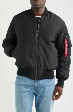 Alpha Industries Ma-1 Relaxed Bomber Jacket - Black