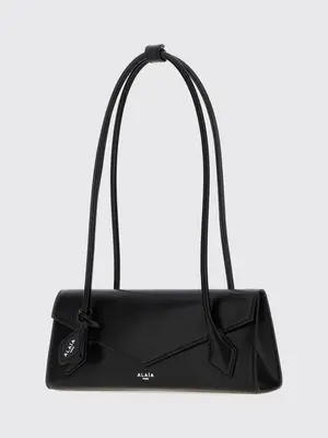 Alaïa Alai�a Le Teckel Sheepskin Leather Shoulder Bag With Flap Closure - Black