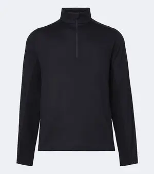 Sease Runner Virgin Wool Jersey Ski Top - Blue