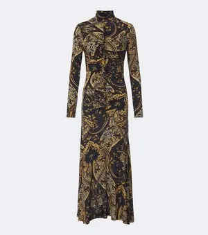 Ulla Johnson Ida Paisley Jersey Midi Dress - Multicoloured