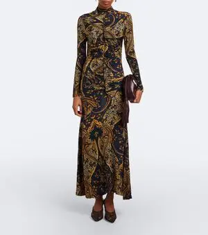 Ulla Johnson Ida Paisley Jersey Midi Dress