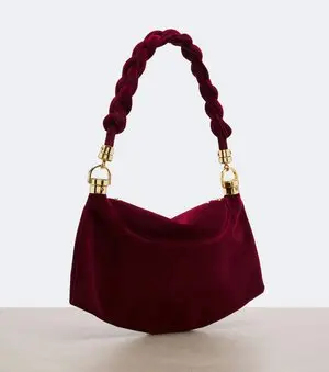 Chloé Marcie Foulard Small Velvet Shoulder Bag