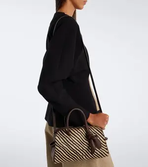 Jacquemus Turismo Small Calf Hair Bowling Bag