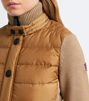 Moncler Down-paneled Cardigan