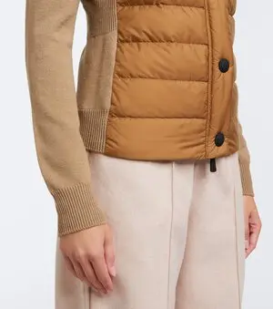 Moncler Down-paneled Cardigan