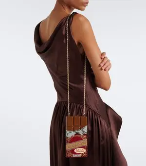 Judith Leiber Candy Bar Milk Chocolate Embellished Clutch