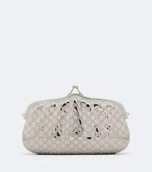 Gucci Gg Mini Clutch - Silver