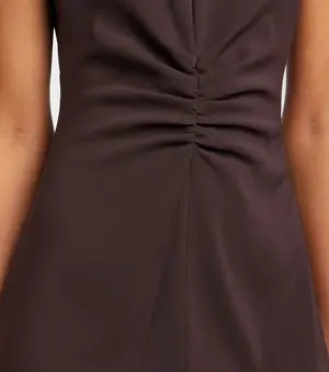 Veronica Beard June Crêpe Midi Dress - Brown