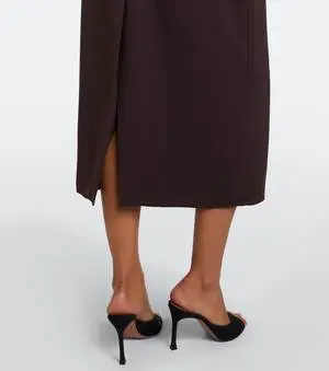 Veronica Beard June Crêpe Midi Dress - Brown