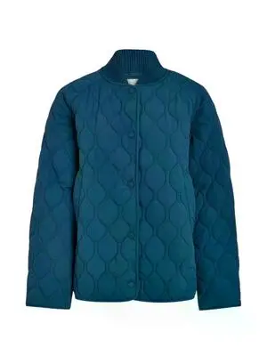 Varley Luca Quilted Bomber Padded Jacket - Blue