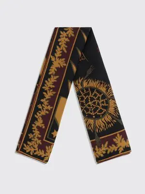 Emilio Pucci Geometric And Floral Print Square Silk Scarf