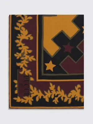 Emilio Pucci Geometric And Floral Print Square Silk Scarf