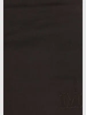 Max Mara 100% Pure Cashmere Scarf With Embroidered Logo Detail