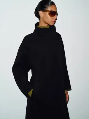 REFORMATION Addison Coat - Black