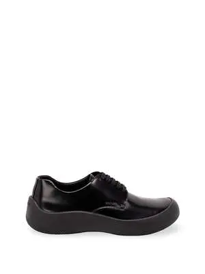 Prada Brushed Leather Laced Shoes - Multicolor