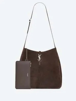 Saint Laurent Le 5 A 7 Maxi Hobo In Suede