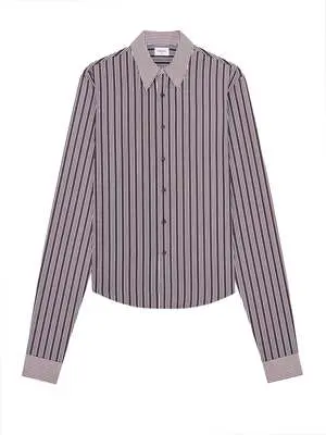 Saint Laurent Winchester Shirt In Striped Cotton Poplin - Multicolor