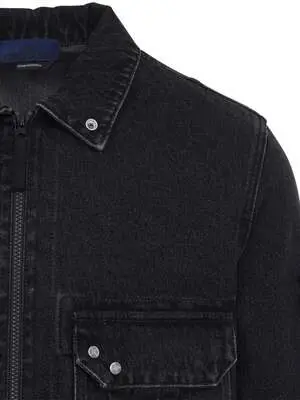 Stone Island Black Grainy Wash` Shirt