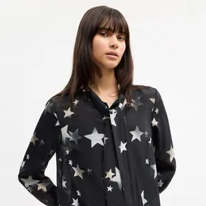 COACH OUTLET Tie Neck Star Dress