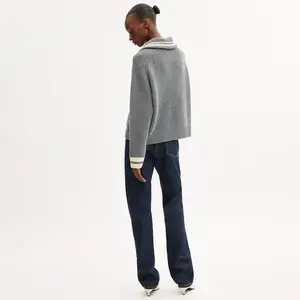 COACH OUTLET Heritage C Quarter Zip Knit Polo