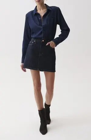 PISTOLA Pixie Denim Miniskirt - Celeste