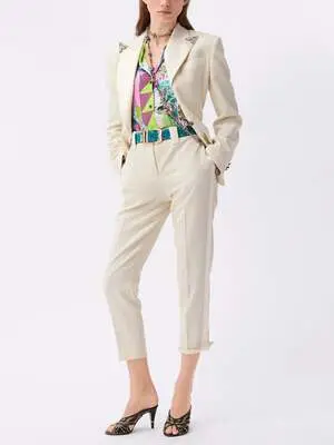 Versace Stretch Wool Trousers