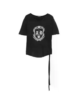 ANN DEMEULEMEESTER Graphic-print Distressed T-shirt