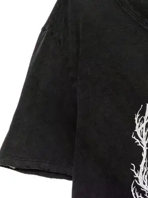 ANN DEMEULEMEESTER Graphic-print Distressed T-shirt