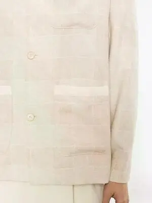 YOUNG N SANG Check-pattern Patch-pocket Jacket