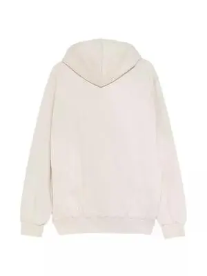 DOUBLET Embossed-logo Drawstring Hoodie - Neutrals