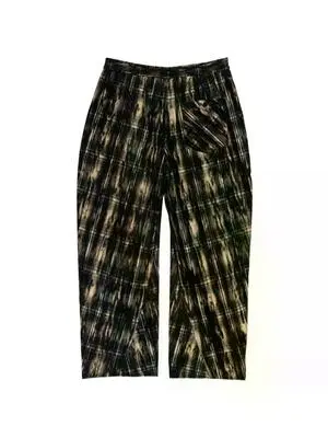 DOUBLET Check-pattern Trousers - Black