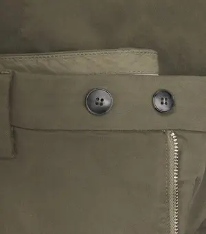 Canali Stretch-cotton Straight Chinos - Green