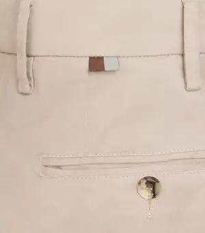 Canali Stretch-cotton Straight Chinos