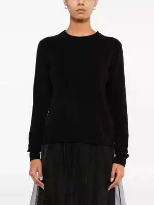 QUETSCHE Floral-print Lace-panel Sweater