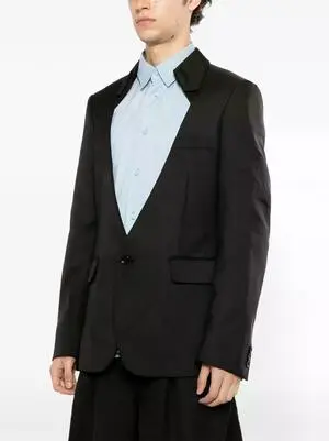 Comme Des Garçons Cut-out Single-breasted Blazer