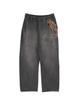 DOUBLET Chain-embroidery Track Pants