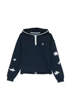 AGNES B. Star Hoodie - Blue