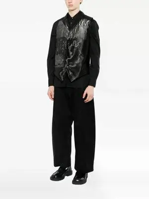 Yohji Yamamoto Biwa Lake Print Waistcoat