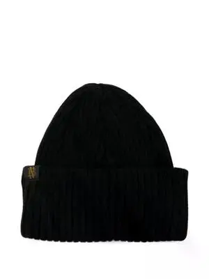 Comme Des Garçons Ribbed-knit Beanie Hat - Black