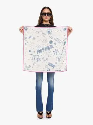MOTHER The Scarf It Down Scribble - Blue