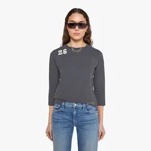MOTHER The Third Quarter Faded T-shirt - Black
