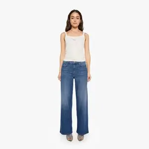 MOTHER The Rerun Zip Sneak Deluxe Edition Jeans - Blue