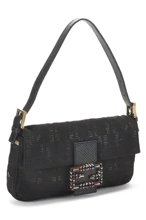 Fendi Multicolor Zucchino Canvas Baguette
