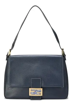 Fendi Blue Leather Mama - Navy