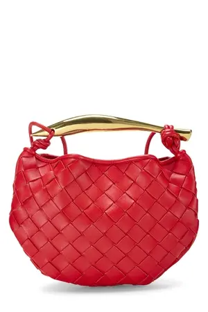 Bottega Veneta Intrecciato Sardine Bag - Red