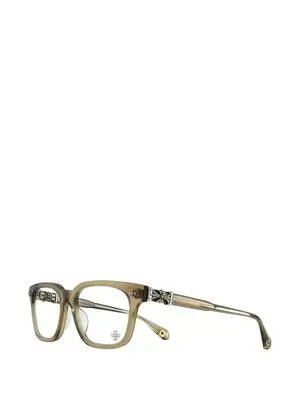 Chrome Hearts Cox Ucker Square-frame Glasses - Brown