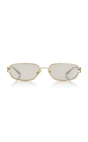 Gucci Square-frame Metal Sunglasses - Gold