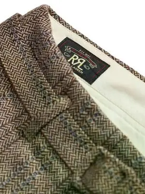 Ralph Lauren Herringbone Pleated Trousers